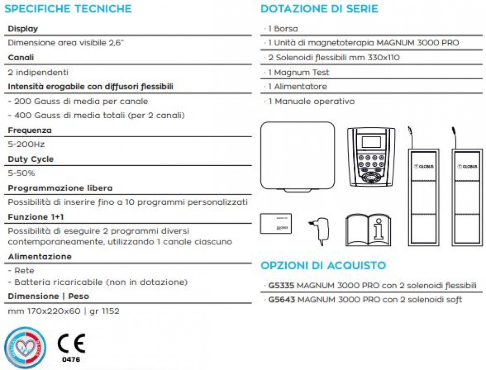 ShopMedica.it | GLOBUS - Magnum 3000 PRO (SOL. FLESSIBILI ...
